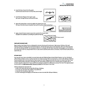 Dawn SCO050504 Colorado River Series Square Shower Drain, 5-Inch