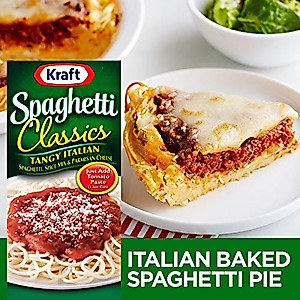 Kraft Spaghetti Classics Tangy Italian Easy Pasta Meal with Spaghetti, Spice Mix & Parmesan Cheese, 8 oz Box