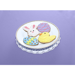 Mrs. Fields Easter Cookie Cutter Grid with Egg, Bunny and Chick Pattern