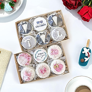 TEMLQPACK100Pcs 3 x3Inch Self Sealing Cellophane Bags Single Chocolate Covered Ore Bags Macaron Bags Brownie Bags Cookies Bags Treat Bags Candy Gift Bags for Wedding Shower Birthday Party Favors