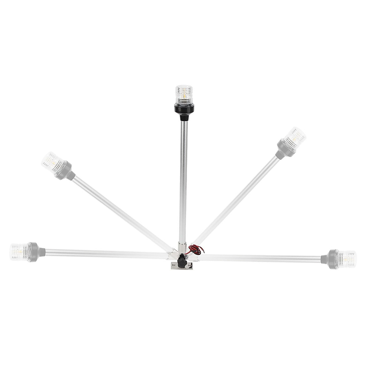 LED Anchor Light, Waterproof PC Lampshade LED Stern Pole Light Anti Rust for Fishing Boats