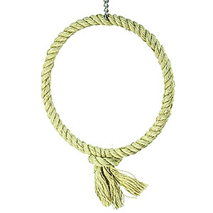 Bonka Bird Toys 1768 Medium Sisal Rope Swing Natural Roost Toy Toys Bird cage Cages