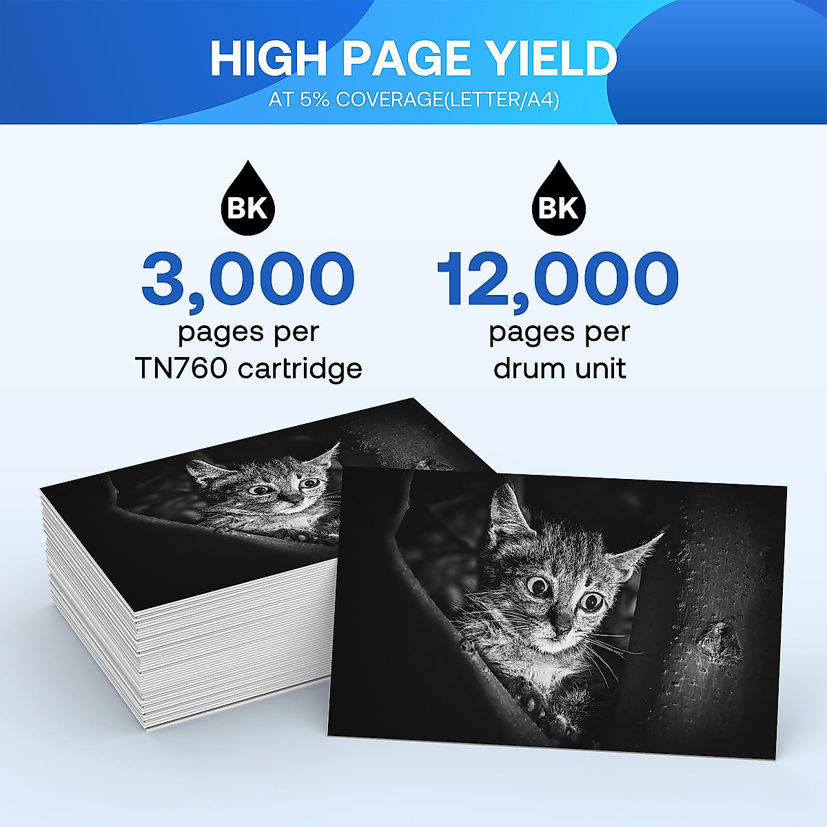 WEAREC Compatible TN760 Toner Cartridge and DR730 Drum Unit Replacement for Brother DR730 DR 730 TN-760 TN730 work with MFC-L2750DW HL-L2350DW DCP-L2550DW Printer (2 Toners, 1 Drum Unit, 3-Pack)