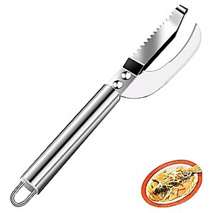 UnisonPet Fish Scaler Tool Fish Scale Knife Cut/Scrape/Dig 3-in-1 Multifunction Fish Scale Knife Fish Scale Remover Household Kitchen Fish Scale Tool