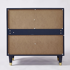 weselon Accent Cabinet with 2 Doors, Luxury Carving Board Storage Sideboard with Adjustable Shelves, Buffet Cabinet Entryway Table for Living Room (Gray Blue)