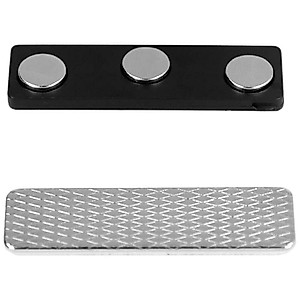 ExcelMark 3 Name Badge Magnets - Magnetic Name Tag Holders with 3 Magnets