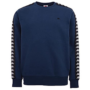 Kappa Lasse Sweatshirt 312008-19-4122, Mens, Moonlit Ocean, XL Blue