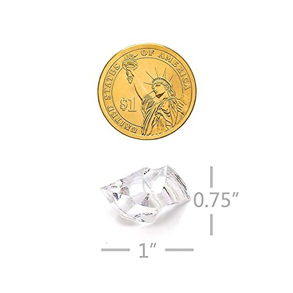 DomeStar Fake Ice Cubes, 4.4Lbs 1,000PCS Acrylic Ice Cubes Clear Rocks Fake Diamonds Clear Acrylic Vase Filler Plastic Crystals Clear Fake Crushed Ice Rocks Acrylic Gems