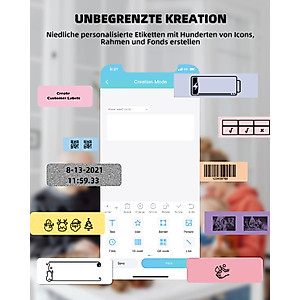 Phomemo Label Maker Machine, D30 Q30 Upgrade Version Q31 Label Machine, Bluetooth Wireless Portabel Label Printer Handheld Thermal Mini Labels Printer with Tape Easy to Use Compatible with IOS/Android