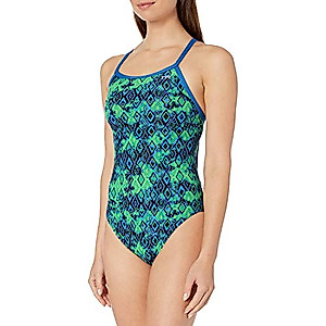 TYR Glacial Diamondfit, Blue/Green, 32