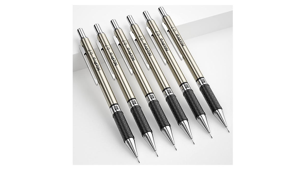 Nicpro 0.7 mm Mechanical Pencils Set - Ideal for Artists & Students