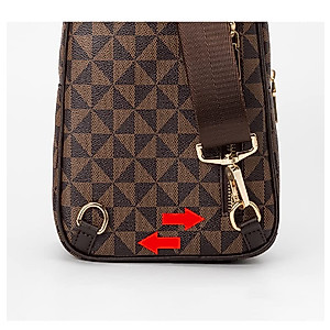 Anfei Sling Bag for Women Men PU Leather Sling Bag Small Sling Backpack Multipurpose Chest Bag Casual Daypack for Women Cycling Party Gift