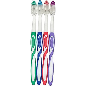 FactorDuty 100 Pieces Toothbrushes Individually Wrapped Medium Standard Classic Soft