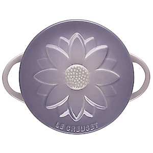 Le Creuset Stoneware Mini Round Cocotte with Flower Lid, 8oz., Provence