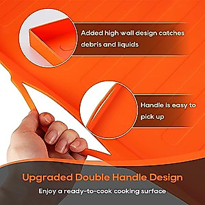 28 Inch Silicone Griddle Mat for Blackstone,Food Grade Griddle Buddy Mat for Blackstone Griddles Grill Outdoor,400°F Heat Resistant/Reusable/Easy to Clean, All Seasaon Cooking Protective