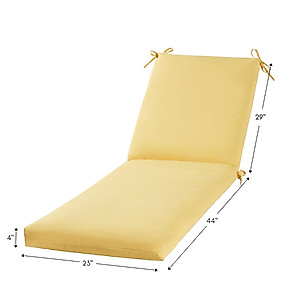 Greendale Home Fashions Outdoor Reversible Chaise Lounge Chair Cushion, Sunburst