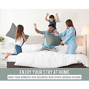 Utopia Bedding Bed Pillows for Sleeping King Size (Light Grey), Set of 2, Cooling Hotel Quality, for Back, Stomach or Side Sleepers