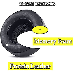YunYiYi Thicken Upgrade Virtuoso RGB SE Ear Cushions Replacement Compatible with Corsair Virtuoso RGB Wireless SE /Virtuoso XT Gaming Headset Protein Leather Replacement Earpads Parts