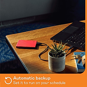 WD Portable Hard Drive, 5TB USB3.0, Red, My Passport Encryption, Password Protection, External Hard Disk / WDBPKJ0050BRD-WESN