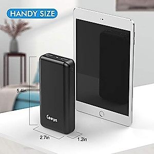 Ceeya Portable Charger 26800mAh Power Bank,Battery Phone Charger with 2 outlets & LED Display,Cell Phone External 5V Battery Pack Compatible with iPhone,Smartphones and More.(USB-C for Input ONLY)