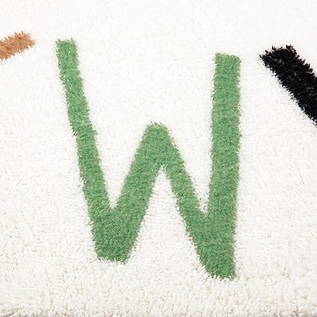 Topotdor Rainbow Round Kids Play Rug,Upside Down Alphabet Nursery Rug Extra Large Soft Crawling Play Mat for Children Toddlers Bedroom (47 inch, Multi Color)