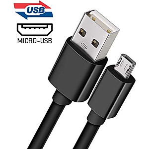 Adaptive Fast Wall Adapter Micro USB Charger for Oppo A15s Bundled with UrbanX Micro USB Cable Cord 4ft Super Fast Charging Kit - 2 Items - Black