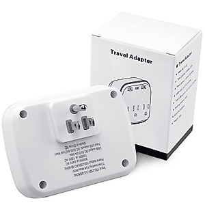 Cruise Power Strip Cruise Essentials Non Surge Protection Outlet Extender with USB Outlets Ports Portable Travel Adapter Multiple Plug for Cruise Ship, Home, Office, White
