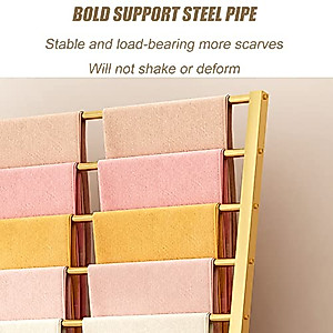 Freestanding Clothing Organizer Scarf Rack, Commercial Garment Rack Pants Hanger Shawl Organizer, Space-Saving Metal Pipe Shelf Retail Display Stands, Flower Wrapping Paper Holder Tie Belt Rack