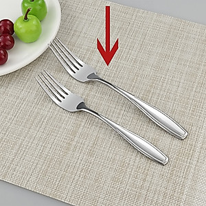 Pekky Stainless Steel Dinner Fork Set, 7.8-INCH, Set of 12