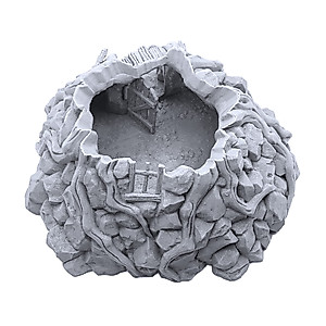 Witch's Hovel DND Terrain Compatible with Dungeons and Dragons, 28mm Miniature Wargaming, Tabletop RPGs, Wargame Scenery