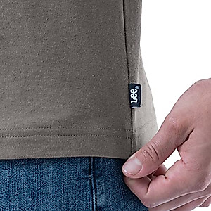 Lee Men's Short Sleeve Soft Washed Cotton Polo T-Shirt, Smoked Pearl, Large