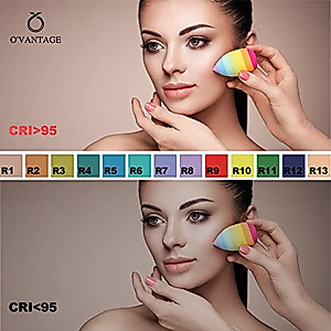 Rechargeable Lighted Wall Makeup Mirror, 2-Sided 1X 7X Magnifying, 8 Inch Lighted Wall Mount Mirror with Medical-Grade 3 Color Lights, Touch Screen Dimming, Extended Arm 360 Rotation (Chrome)