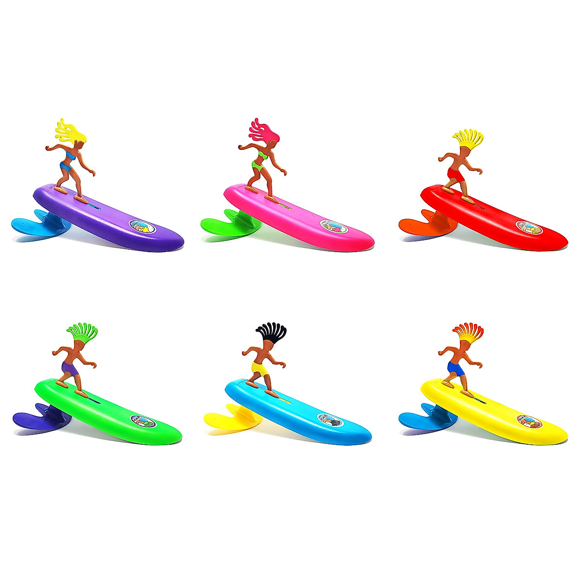 Surfer Dudes Classics Wave Powered Mini-Surfer and Surfboard Toy - Sumatra Sam