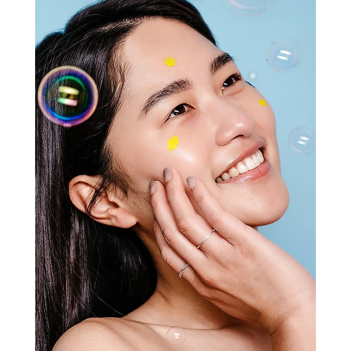 The Crème Shop Dreamy Skin Hydrocolloid Overnight Acne Patches - Infused with Salicylic Acid + Witch Hazel | Adhesive patches that fight pesky pimples. (72 Patches / 3 Sizes)