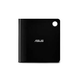 ASUS SBW-06D5H-U BDXL External Ultra Slim Blu-ray and MDisc Burner USB 3.1 USB-C 2 Cables Black