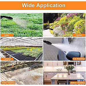 iPower 2-Pack 1.35 Gallon Lawn Garden Pump Sprayer with 2 Different Spray Patterns Adjustable Shoulder Strap, Pressure Relief Valve, 2 Pack, Multi-Purpose