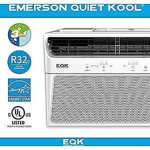 Emerson Quiet Kool Smart Window Air Conditioner,12000 Btu 115V, WiFi and Voice Control, Works w Amazon Alexa and Google Home, Energy Star, EARC12RSE1H, White