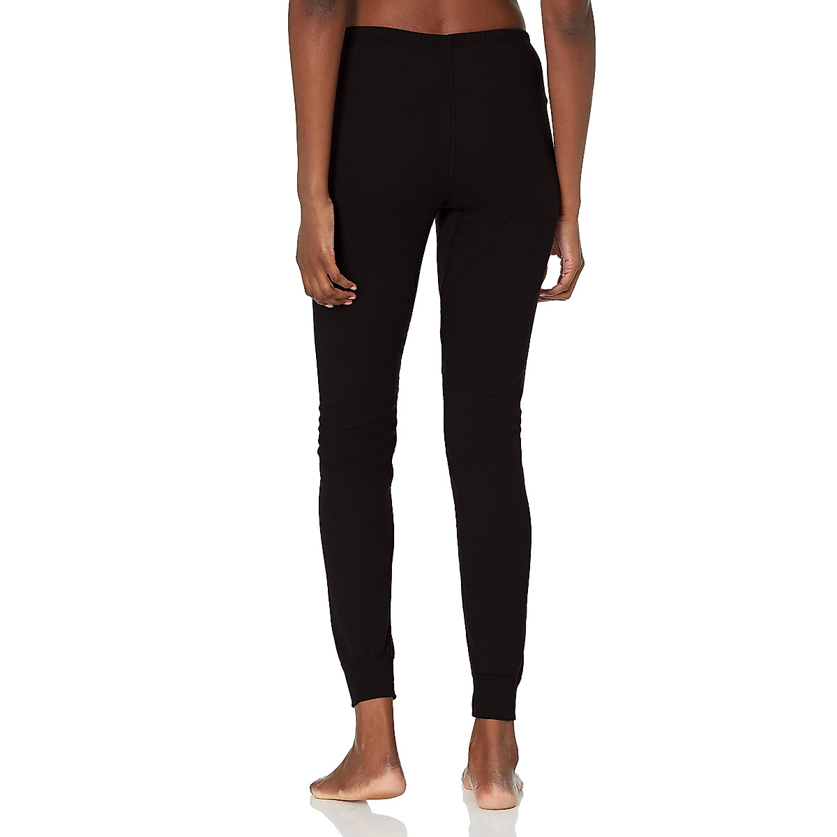 Fruit of the Loom Women's Micro Waffle Thermal Bottom, Large, Black