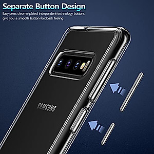 Rayboen Case for Samsung Galaxy S10, Crystal Clear Case Designed Shockproof Cover Thin Phone Protective Case for S10 4G