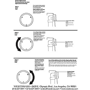 Westbrass D493CH-07 Patented Deep Soak Round Replacement 2-Hole Bathtub Overflow Cover for Full and Over-Filled Closure, Satin Nickel