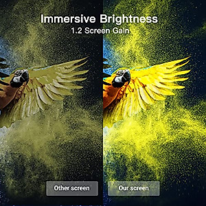 Outdoor Inflatable Projector Screen 14 Feet Blow up Movie Screen with Fast Low-Noise Air Blower Support Front & Rear Projection for Home Theater Backyard Movie Night Barbecue Pool Party