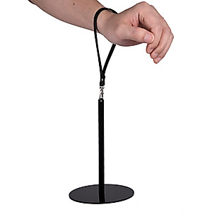 Generic Yarn Holder with Wrist Strap, Portable Wrist Wool Magnetic Mini Yarn Holder for Crocheting/Knitting on The go, Yarn Organizer Storage for Hats Sweaters Handicrafts Crafts (Black)