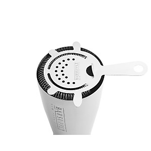 Professional Boston Cocktail Shaker Set | 4-Piece Bar Set | Stainless Steel 304 | 28oz/18oz Weighted Shaker Tins | Hawthorne Strainer | Double Sided Jigger | Recipe Booklet | Bartender Kit (Silver)