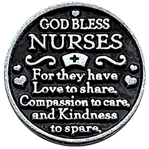 Cathedral Art (Abbey & CA Gift Nurses Pocket Token, 1-Inch, One Size, Silver
