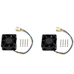 2 Pack Dedicated DC 5V Cooling Fan Compatible with NVIDIA Jetson Nano Developer Kit and B01 Version PWM Speed Adjustment Strong Cooling Air Fan 40mm×40mm×20mm with 4PIN Reverse-Proof Connector