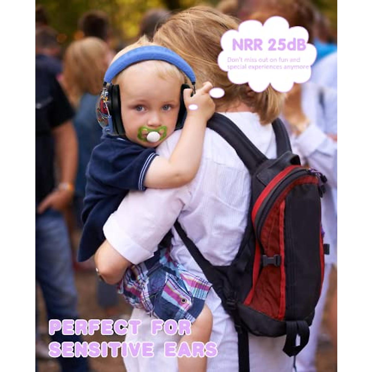 PROHEAR 032 Kids Ear Protection - Noise Cancelling Headphones Ear Muffs for Autism, Toddlers, Children - SYMBOL MUSIC