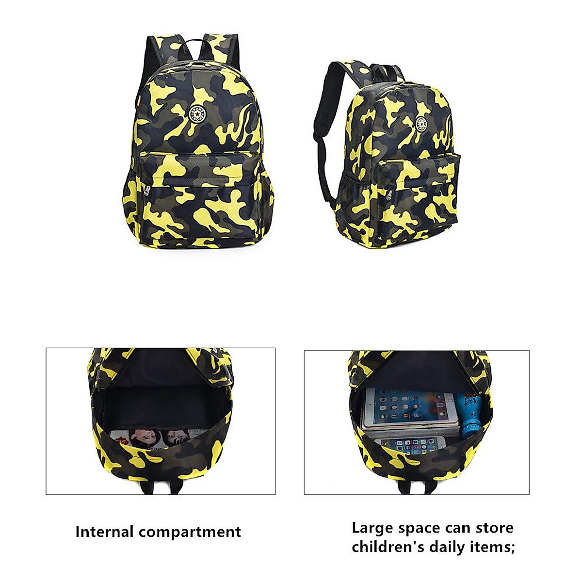Camo-Printing Kids Toddler Backpack for Girls Boys Pre-K Backpacks Mini Baby Kindergarten School Bookbag Lightweight Preschool Satchel