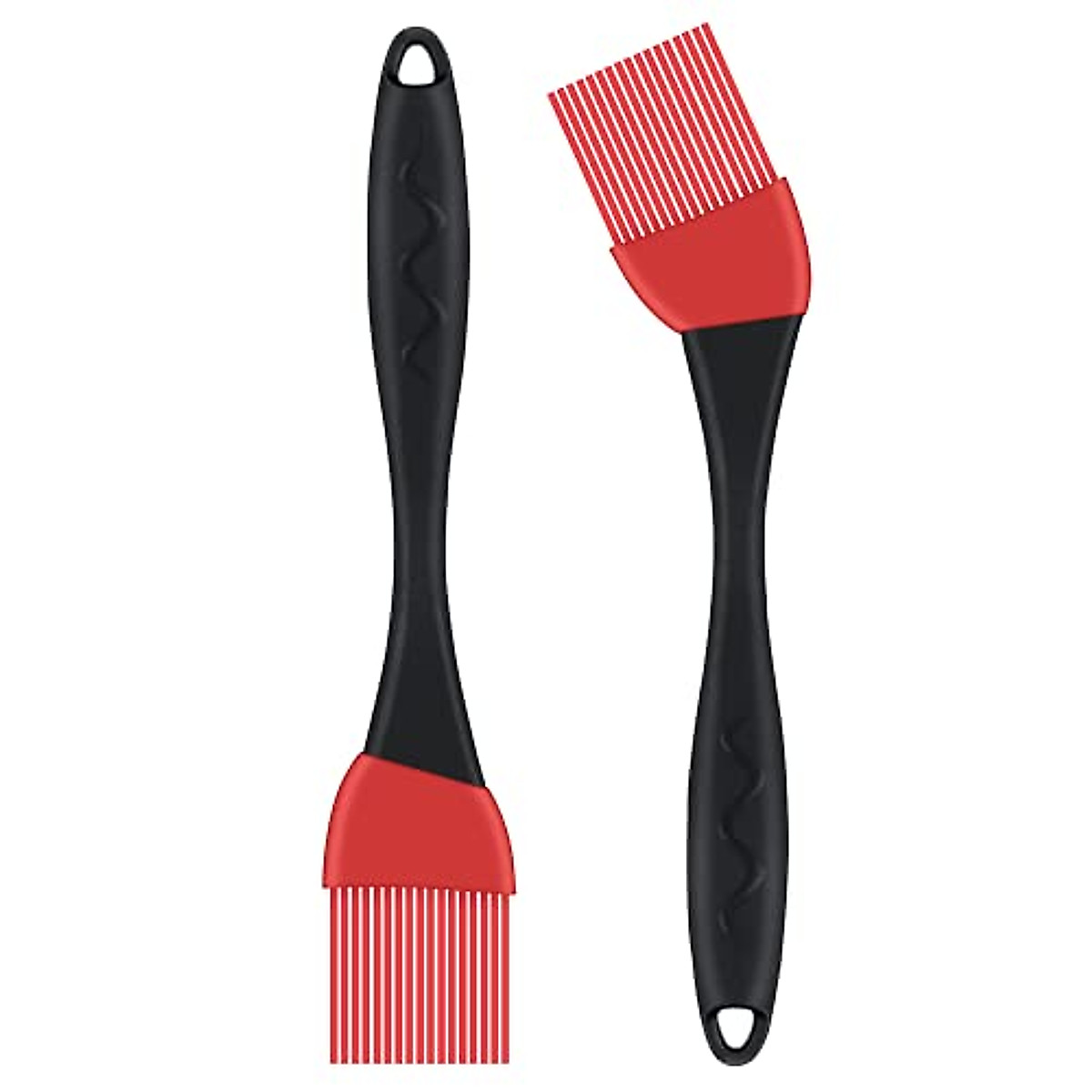 FOCUS FLAME Basting BBQ Baster Brush Grilling 2 pcs 8 IN Silicone Pastry Brush Oil Cooking Brush for cast iron Perfect Barbecue Baking Sauce Butter Dessert Marinade Meat Dishwasher Safe BBQ Brush