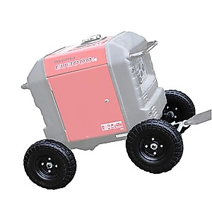 Custom Install Parts Fixed Axle Wagon Wheel Kit Compatible with Honda EU3000is Generator Includes All Terrain Never Flat Tires
