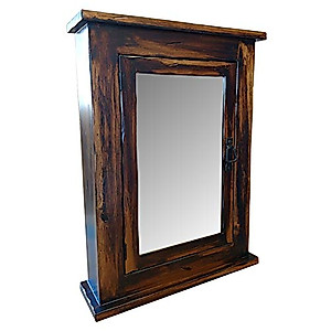 Primitive Rustic Mission Medicine Cabinet/Tobacco Finish